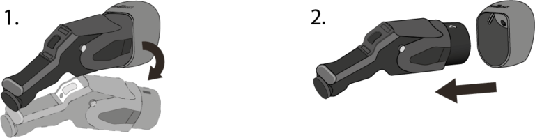 How to take a Wallbox EV gun out of its holster correctly?